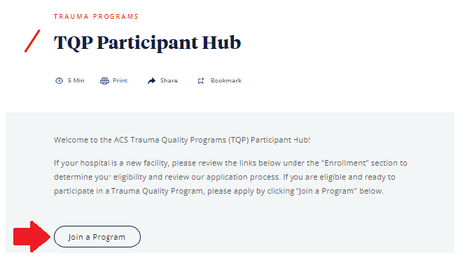 Annual Call for Data: National Trauma Data Bank (NTDB) | ACS
