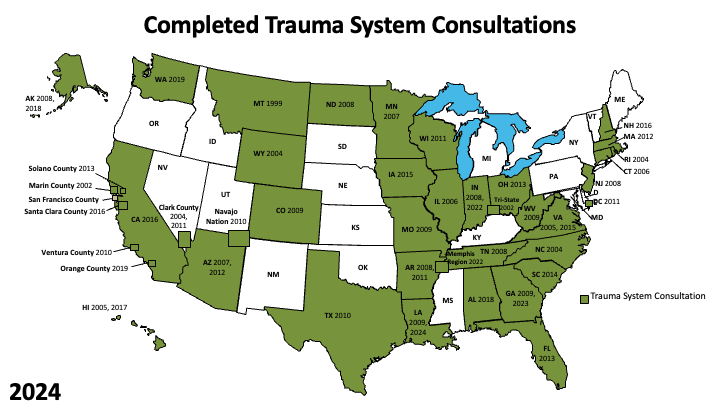 Consultations and Facilitations: Map and Lists | ACS