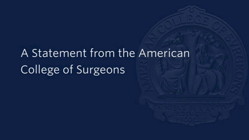 Revised Statement on Surgical Technology Training and Certification | ACS