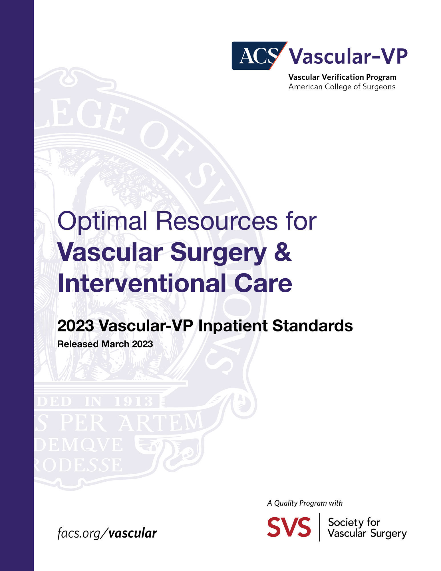 Vascular-VP Standards | ACS