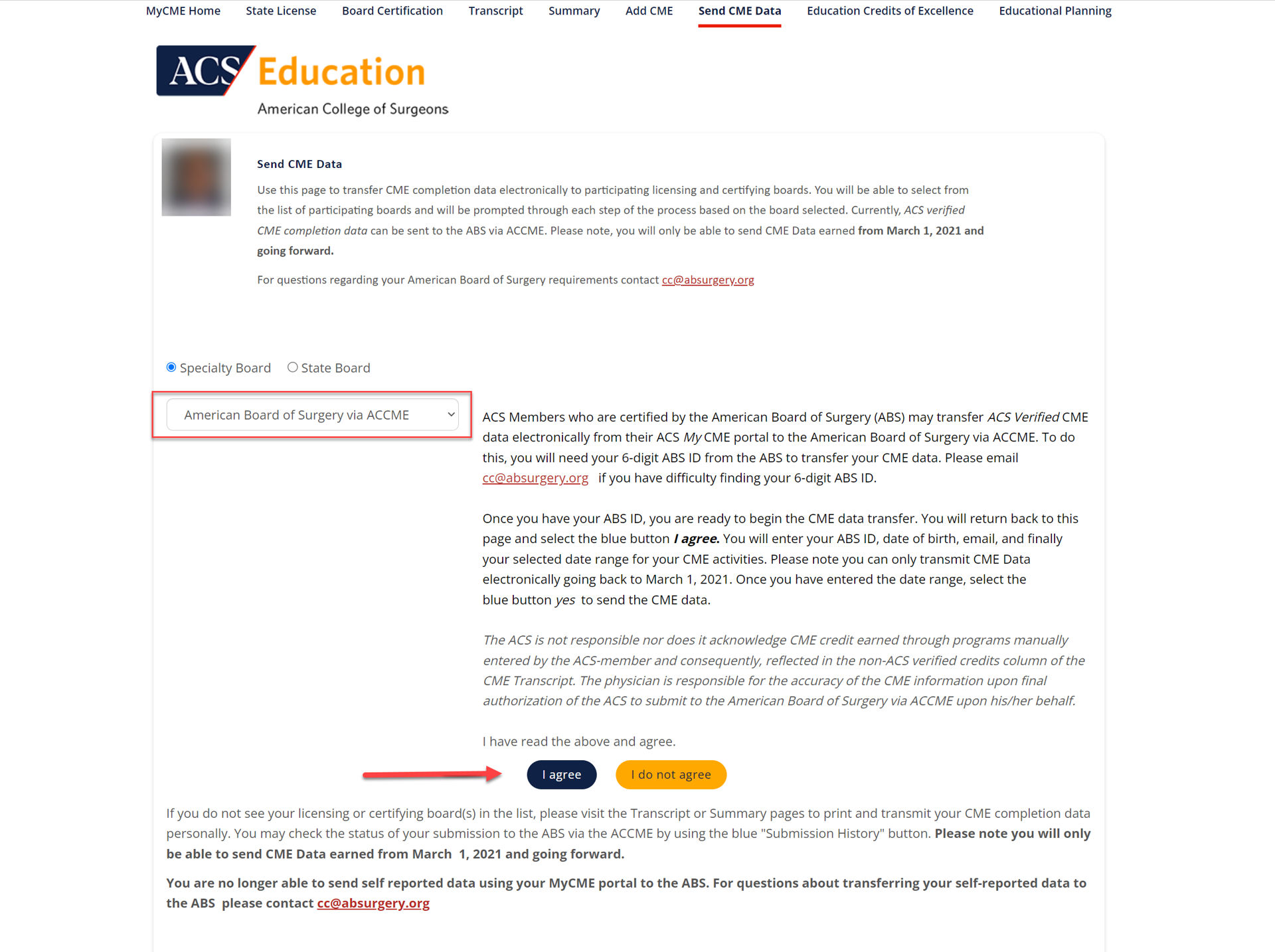 How to Transmit CME to ABS | ACS