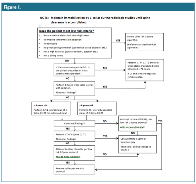Implementation of Pediatric Trauma Cervical Spine Clearance Pathway | ACS